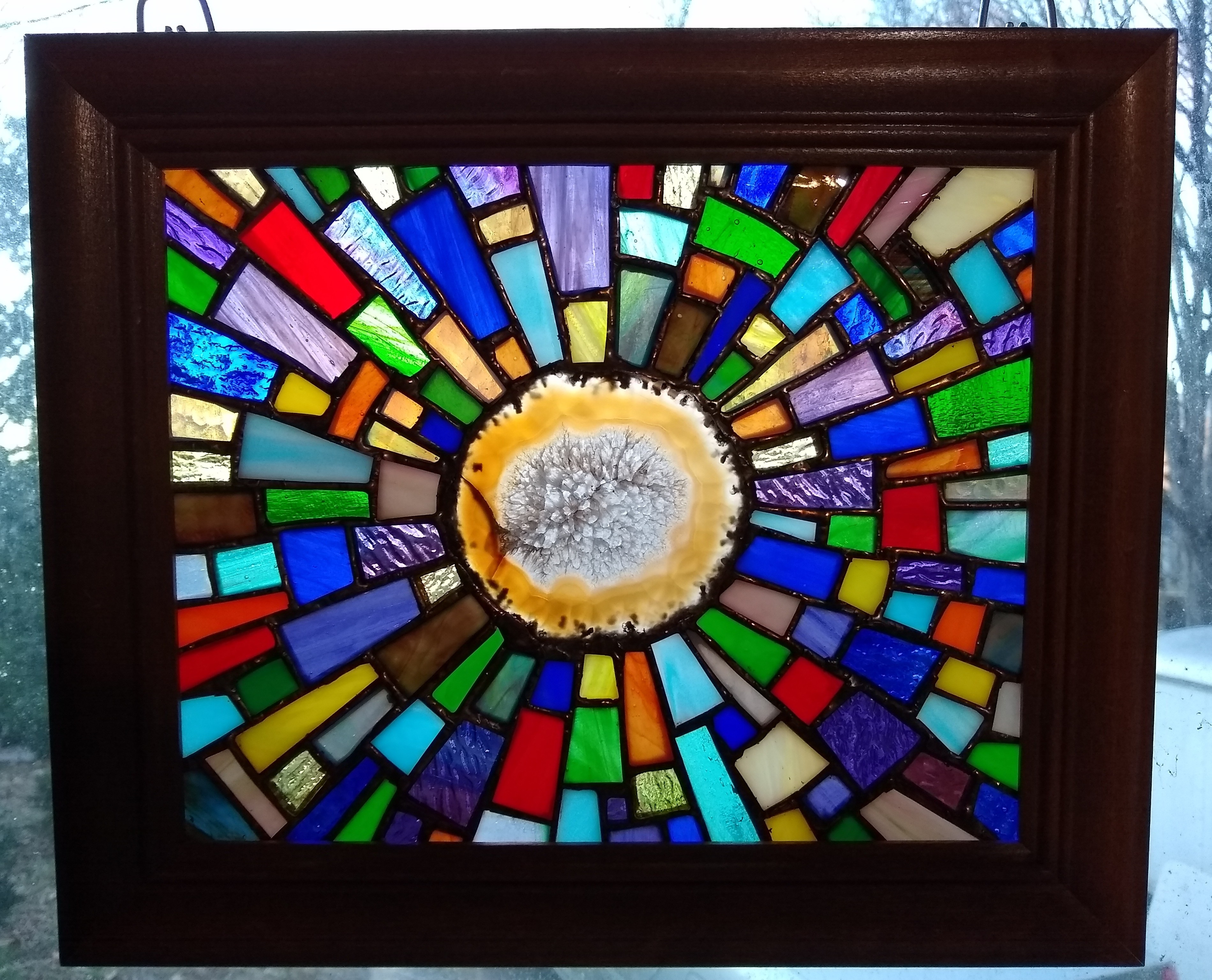 Agate Slabs in Stained Glass