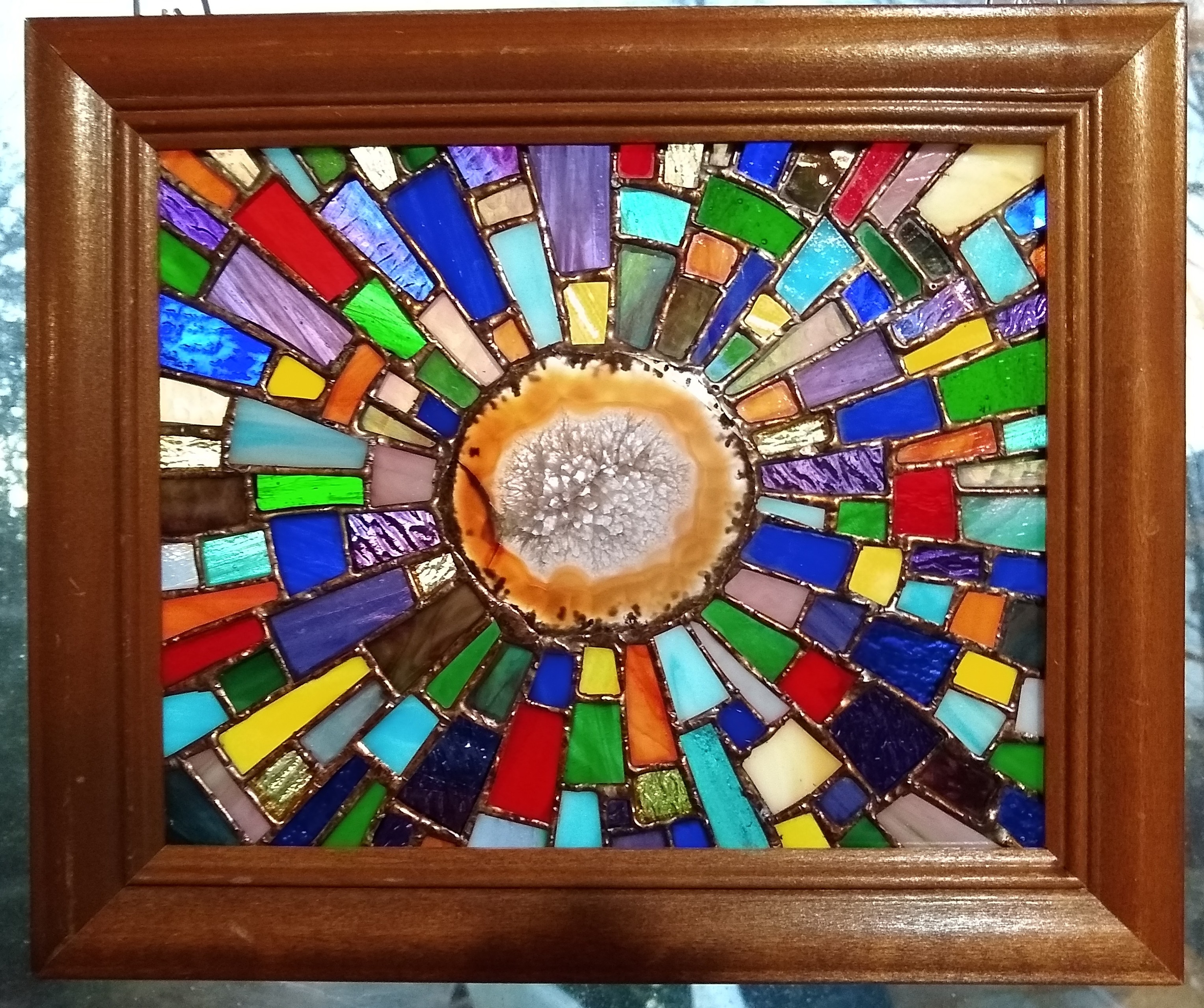 Agate Slabs in Stained Glass