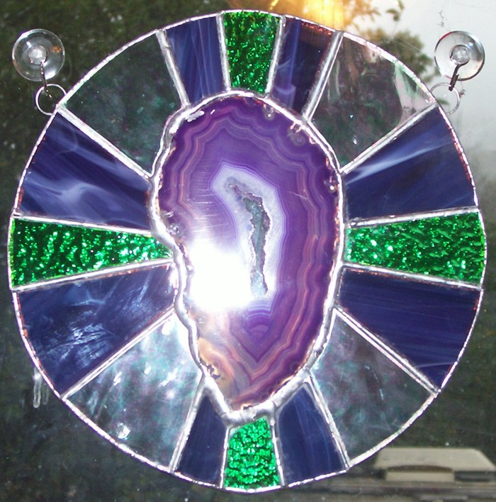 Agate Slabs in Stained Glass