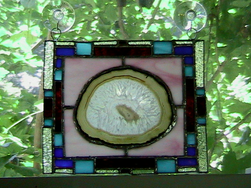 Agate Slabs in Stained Glass