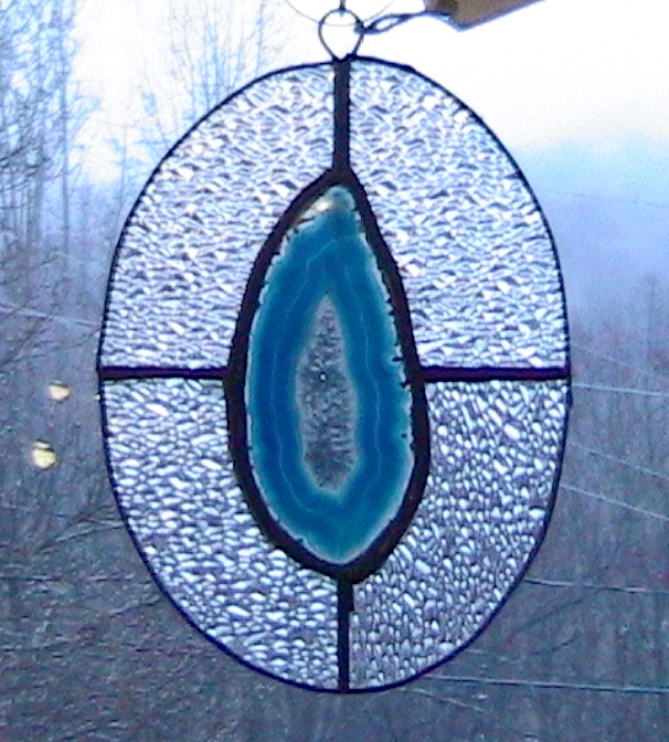 Agate Slabs in Stained Glass